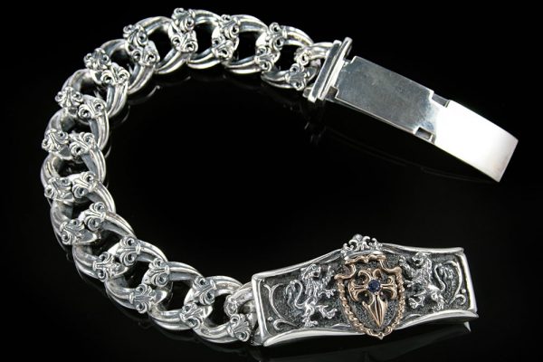 Avalon Cross & Ruby Sterling Silver Ring MR-042