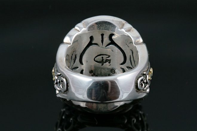 Baron Blue Sapphire Silver Ring MR-030B
