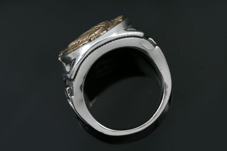 Cherokee Native American Oxidized Silver Ring MR-141