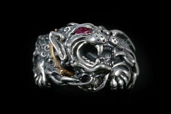 Baron Blue Sapphire Silver Ring MR-030SB